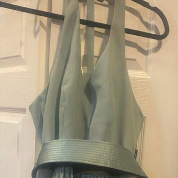 Dresses | Nwt Short Halter Vnick Color Dusty Size 12 | Poshmark